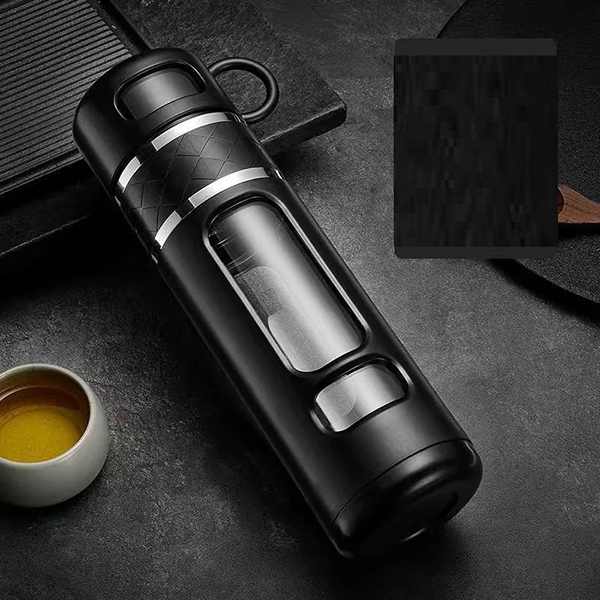 Bình pha trà thủy tinh giữ nhiệt 520ml 2 lớp siêu tốt có lõi lọc trà